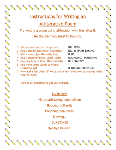 Alliteration & Poetry Teaching Resources | Teaching Resources