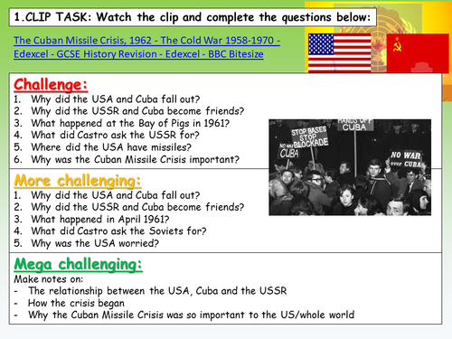 Cuban Missle Crisis | Teaching Resources