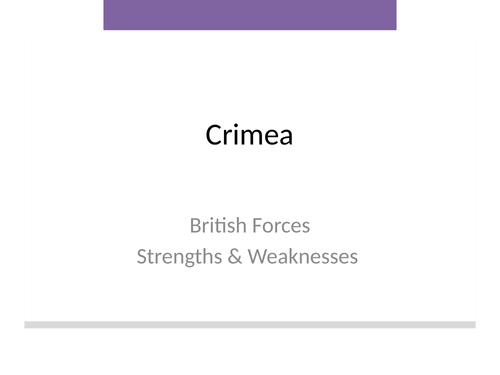 Crimean War British Military & Leadership | Teaching Resources