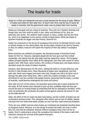 Australia-KS2-7 guided reading texts | Teaching Resources