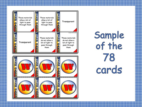 Light - Reflection - Wildcard & Snap Card Games KS3 | Teaching Resources