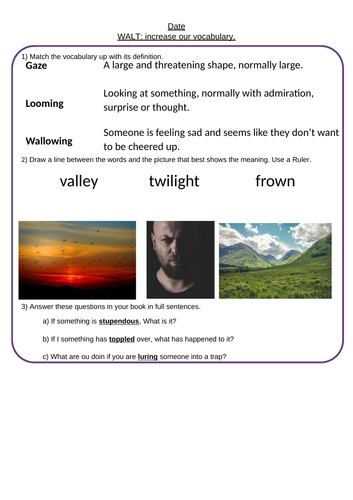 The Iron Man - Chapter 1 & 2 - Comprehension and Vocabulary | Teaching ...