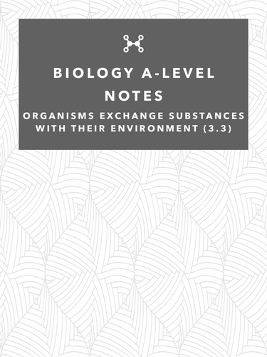 A-Level Biology Revision Notes - Organisms Exchange Substances with ...