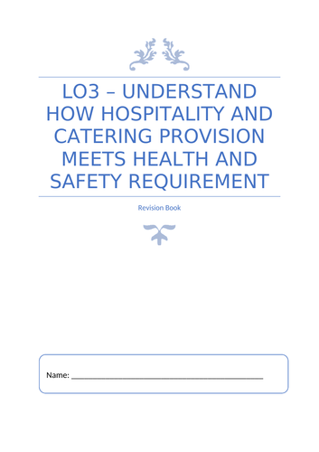 Hospitality and Catering Booklets | Teaching Resources