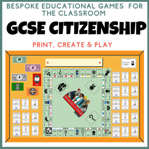 Citizenship Revision Board Game - End of Term | Teaching Resources