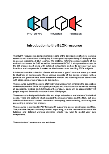 BLOK teaching resource | Teaching Resources