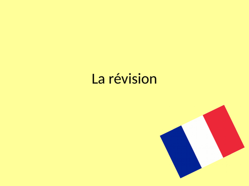 Year 10 French - revision | Teaching Resources