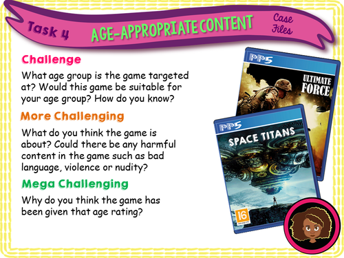 Age ratings & appropriate content | Teaching Resources