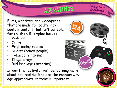 Age ratings & appropriate content | Teaching Resources