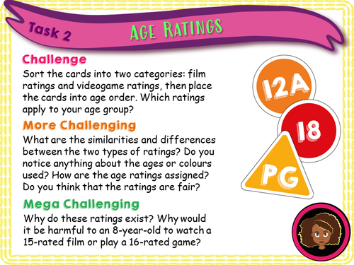 Age ratings & appropriate content | Teaching Resources
