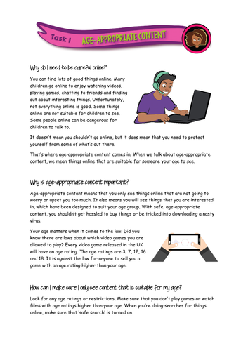 Age ratings & appropriate content | Teaching Resources