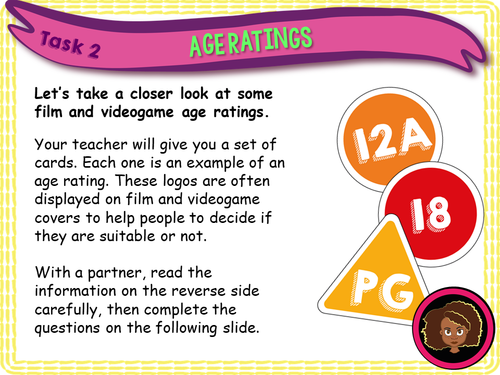 Age ratings & appropriate content | Teaching Resources