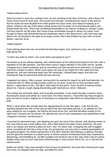 ‘The Signalman’ by Charles Dickens | Teaching Resources