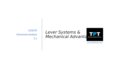 AQA GCSE PE - Lever Systems | Teaching Resources AQA GCSE PE - Lever Systems | Teaching Resources