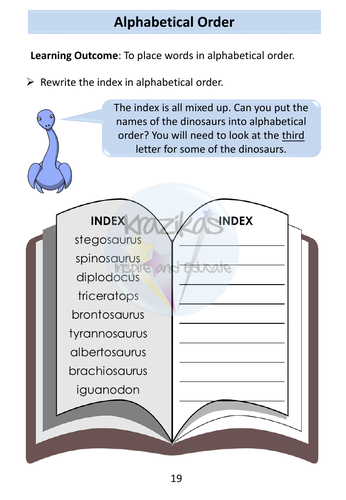 Functional Skills English - Entry Level 2 - Alphabetical Order ...