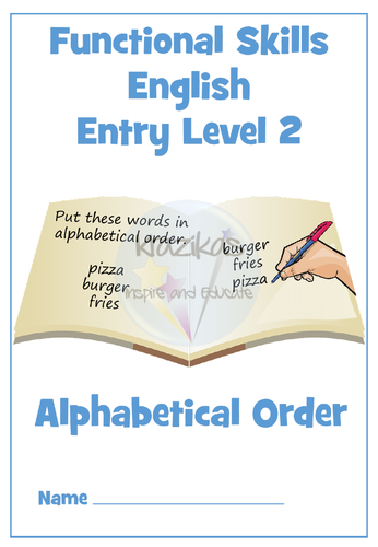Functional Skills English - Entry Level 2 - Alphabetical Order ...