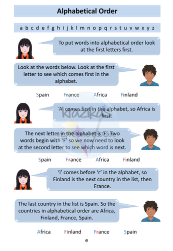 Functional Skills English - Entry Level 2 - Alphabetical Order ...