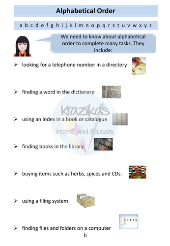 Functional Skills English - Entry Level 2 - Alphabetical Order ...