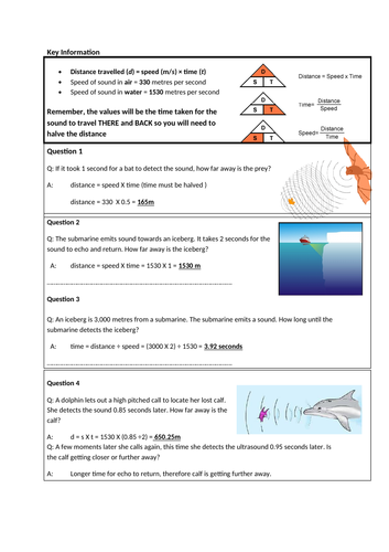 KS3 Science | 3.4.1,3,4 Waves and sound - Lesson 4 - Echoes FULL LESSON ...