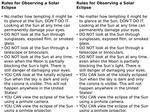 Solar Eclipse full lesson & resource bundle | Teaching Resources