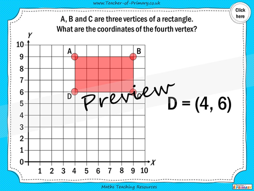 Coordinates on a 2-D Grid - Year 4 | Teaching Resources