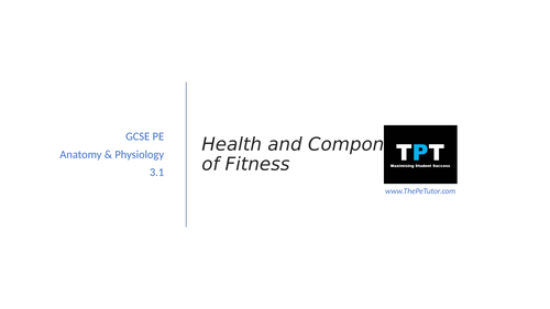 AQA GCSE PE - Health and Fitness | Teaching Resources