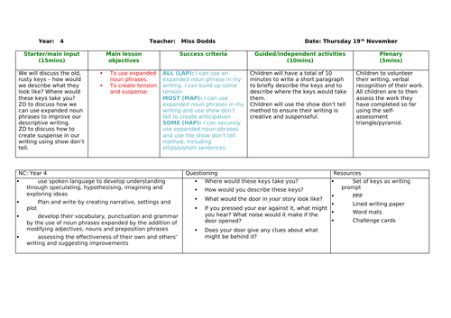 Literacy interview lesson | Teaching Resources
