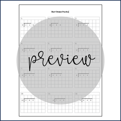 Engaging Short Division Practice for UK Primary Schools | Build ...