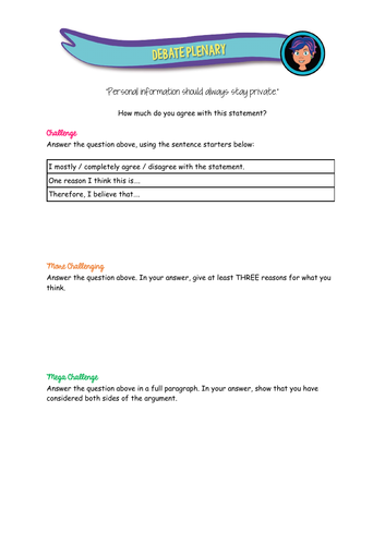 Privacy and Boundaries PSHE | Teaching Resources