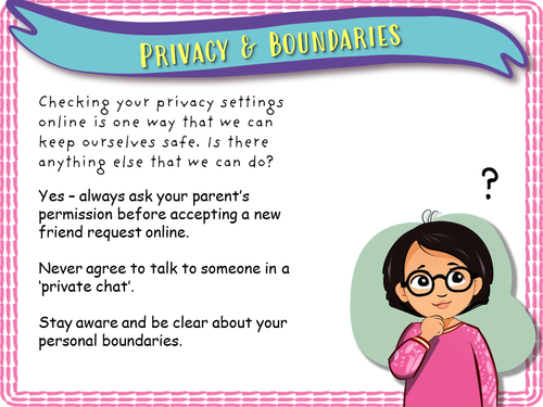 Privacy and Boundaries PSHE | Teaching Resources
