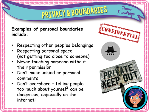 Privacy and Boundaries PSHE | Teaching Resources