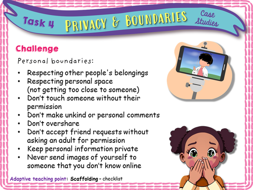 Privacy and Boundaries PSHE | Teaching Resources
