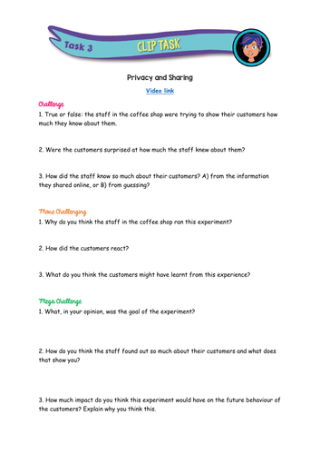 Privacy and Boundaries PSHE | Teaching Resources