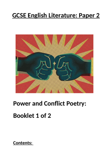 Power and Conflict: Knowledge Organisers / Study Booklet | Teaching ...