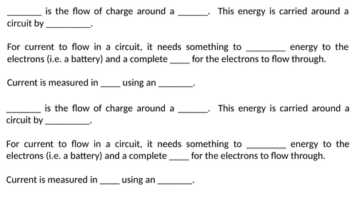 KS3 Science | 3.2.1-2 Electric circuits - Lesson 3 - What is current ...