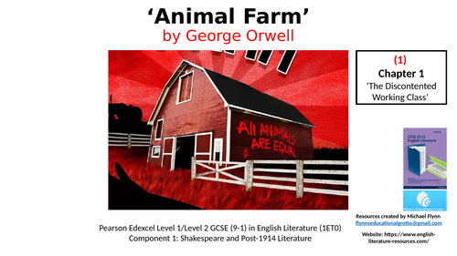 GCSE Literature: (1) ‘Animal Farm’ – Chapter 1 | Teaching Resources