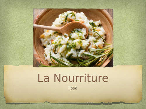 La nourriture (Food) | Teaching Resources
