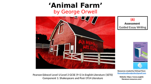 GCSE Literature: (6) ‘Animal Farm’ – Assessment 1 – Guided Essay ...