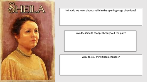 An Inspector Calls Sheila Quote Bank | Teaching Resources