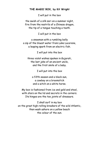 The Magic Box - Whole Class Reading Session! | Teaching Resources