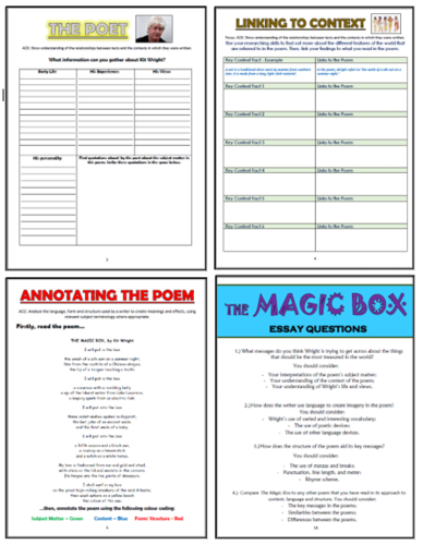 The Magic Box - Comprehension Activities Booklet! | Teaching Resources