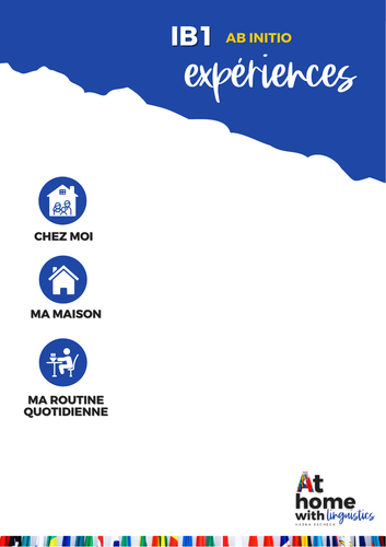 French Vocabulary List Experiences IB1 - Ab Initio | Teaching Resources