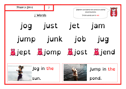 Phase 2, 3, 4 and 5 Letters and Sounds Segmenting Blending Reading ...