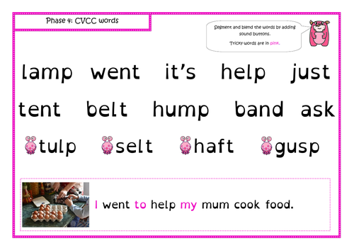 Phase 2, 3, 4 and 5 Letters and Sounds Segmenting Blending Reading ...