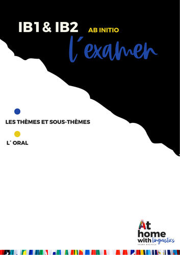 French Oral Exam Ab initio | Teaching Resources