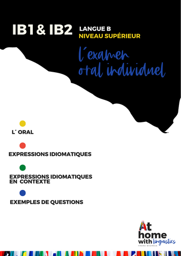 French Oral Exam Language B High Level (HL) | Teaching Resources