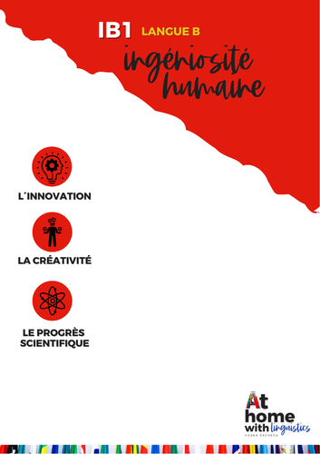French Vocabulary List Human Ingenuity IB1 - Langue B | Teaching Resources