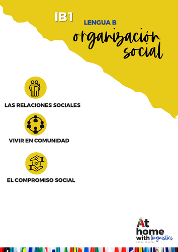 Spanish Vocabulary List Social Organisation IB1 - Lengua B | Teaching ...