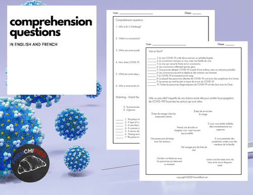 Coronavirus - reading for French learners | Teaching Resources