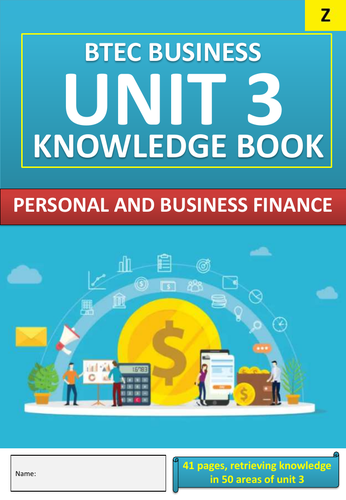 SAMPLE - BTEC Business Unit 3 Personal and Business Finance Interactive ...